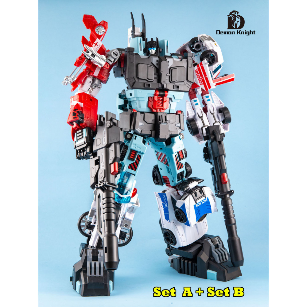 Jinbao Demon Knight Transformable Robot - DK-01 to 04 Set A of 4 Robots ( KO Oversized Version ...