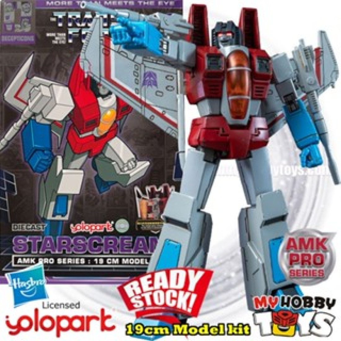 Yolopark AMK PRO Series G1 Transformers - 19cm Starscream Model Kit ...