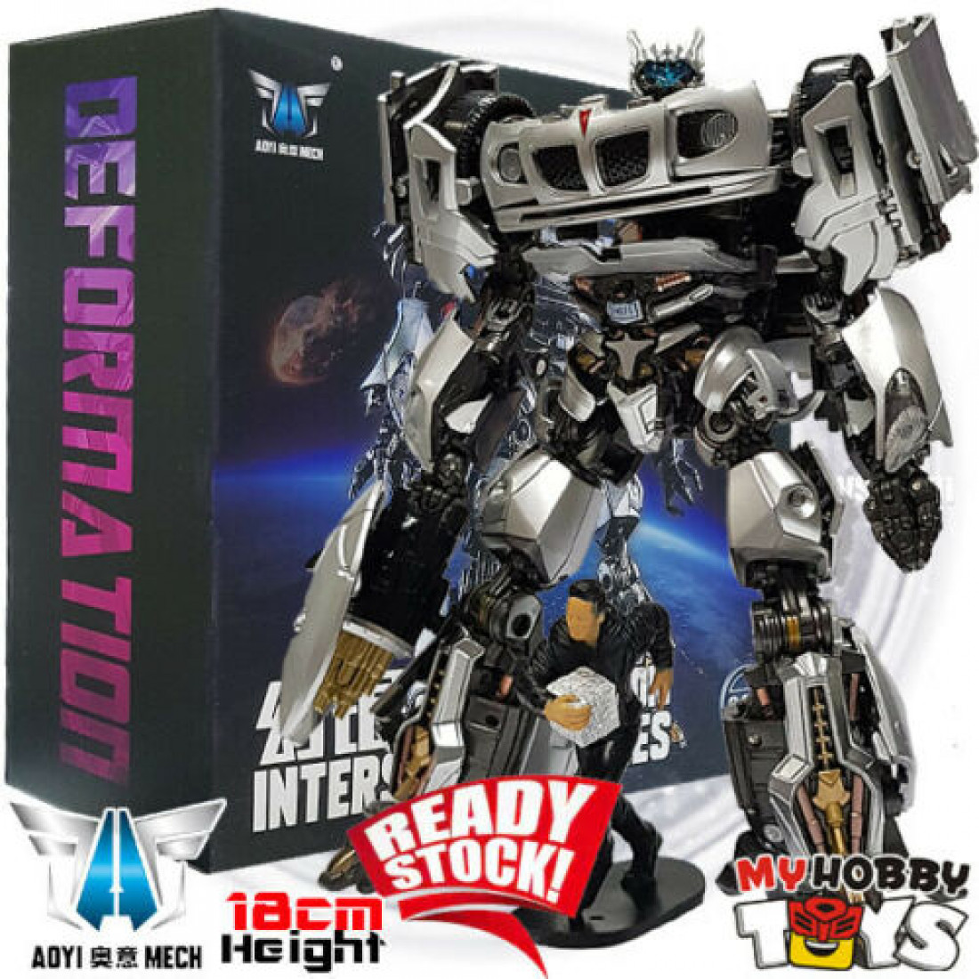 Aoyi Mech Deformation - LS-18 Silver Phantom ( KO MPM-9 Jazz , LS18 )